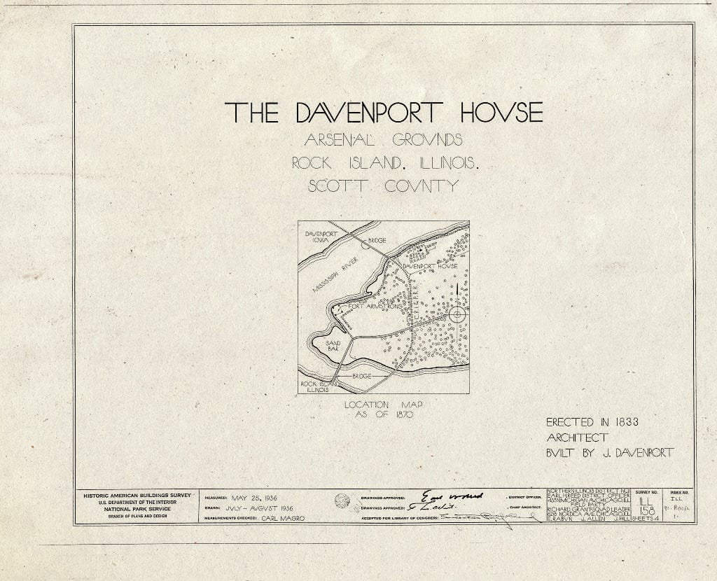Rock Island Arsenal Map Moline River Front + Centre Plan | City Of