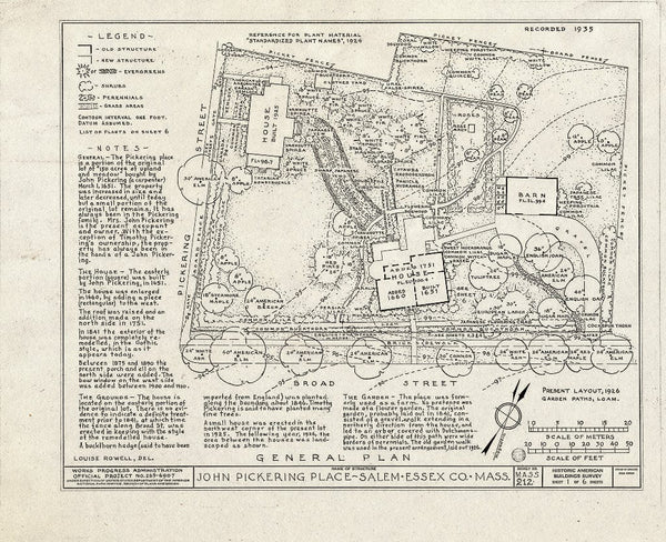 Blueprint HABS Mass,5-SAL,24- (Sheet 1 of 6) - John Pickering Place, 1 ...