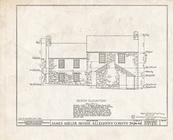 Blueprint HABS PA,2-PITBU.V,1- (Sheet 5 of 8) - James Miller House, Pi ...