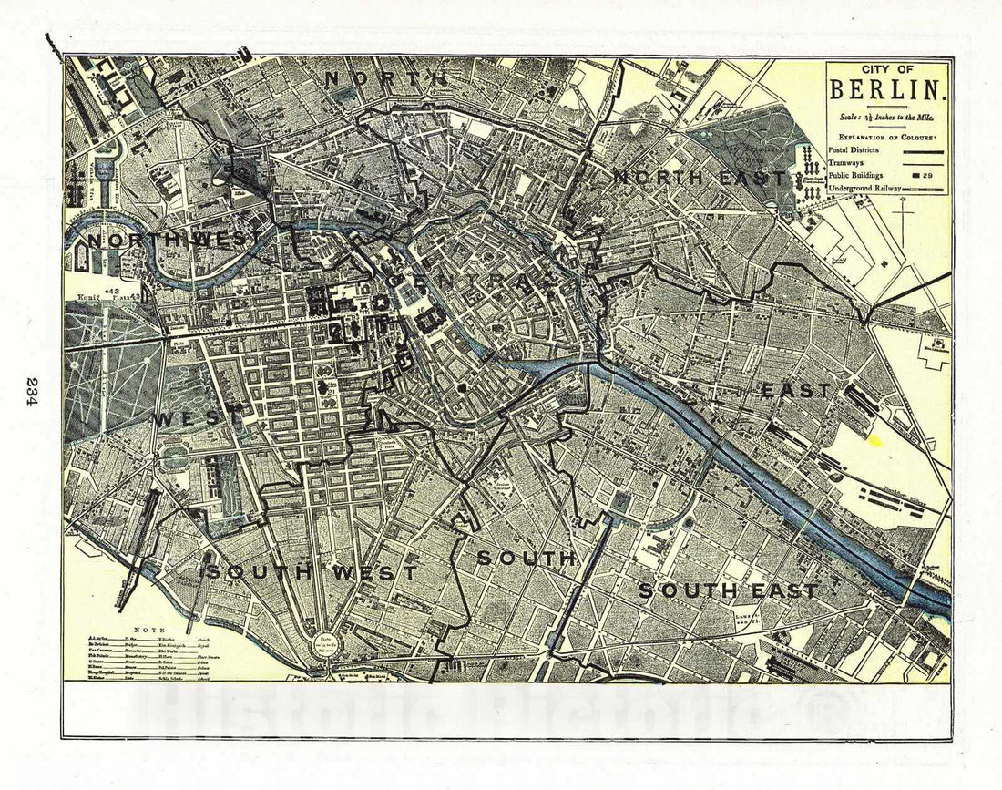 Historic Map : 1898 City of Berlin : Vintage Wall Art – Historic Pictoric