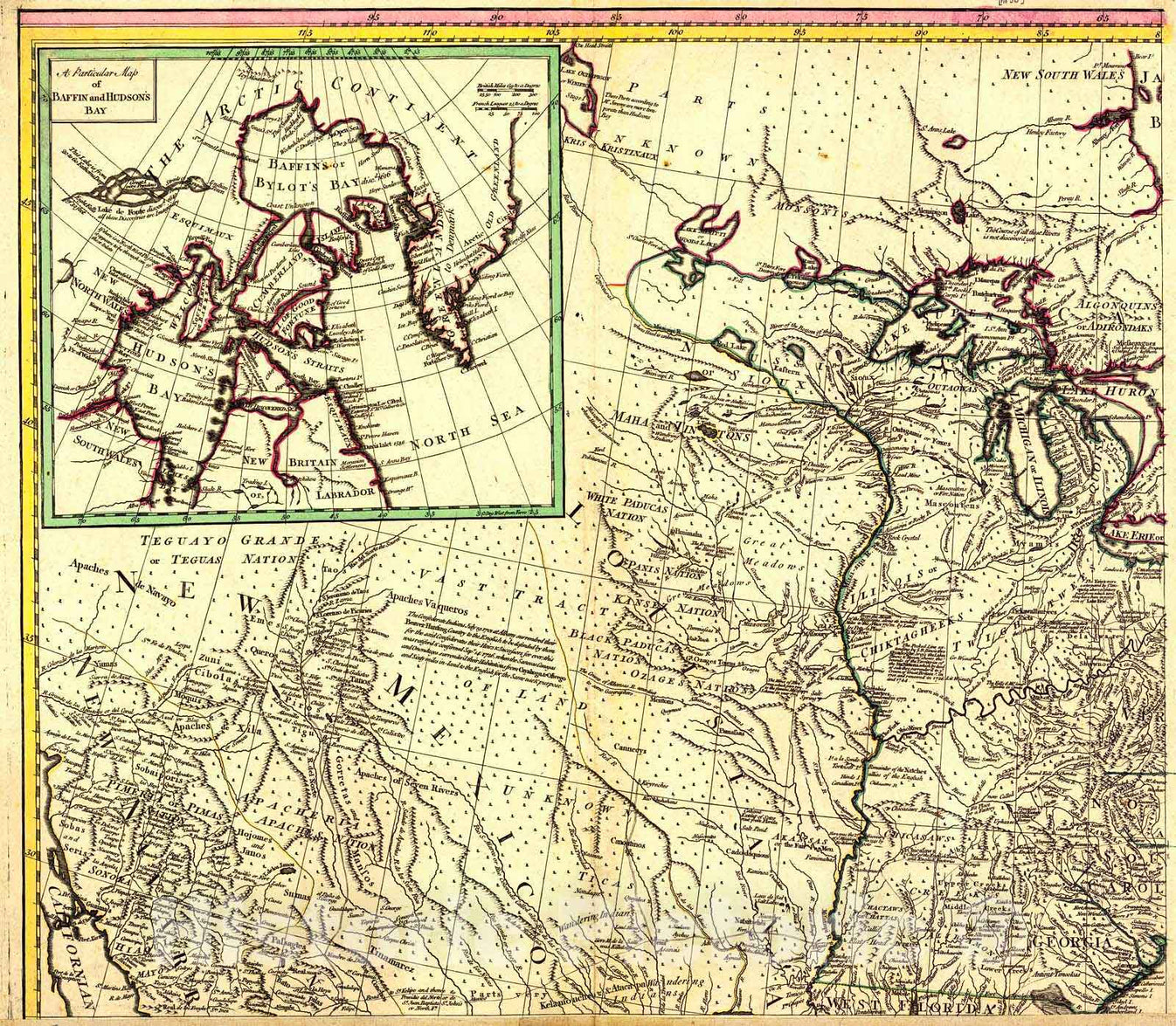 Historic Map : 1776 An Accurate Map of North America [Western half of ...