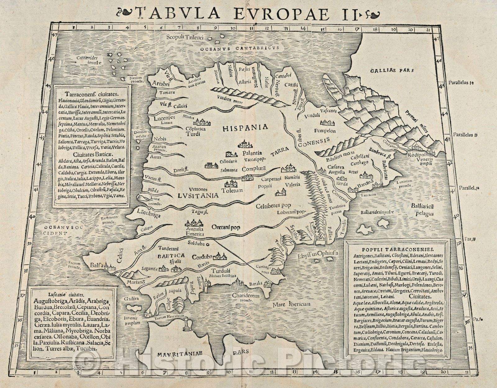 Historic Map : Tabula Europae II, 1545 , Vintage Wall Art – Historic ...