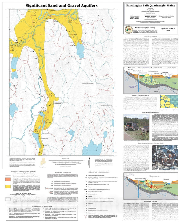 Map : Significant Sand and Gravel Aquifers in the Farmington Falls Qua ...