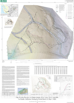 Map : Map showing features and displacements of the Scenic Drive lands ...