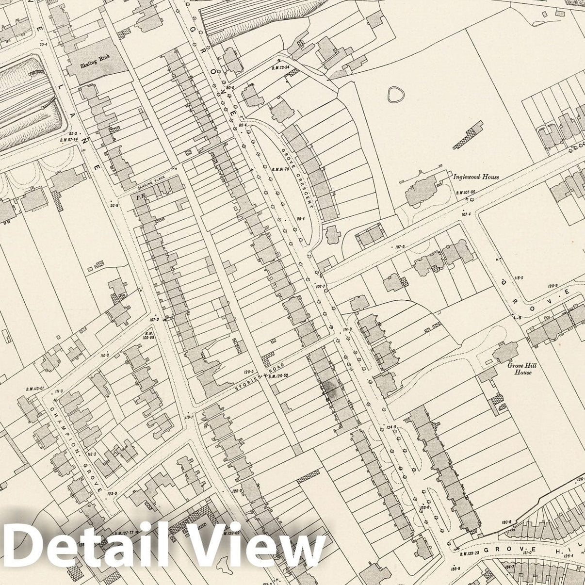 London Sheet XI.46 1896 Ordnance Survey Map Print | Historic Pictoric