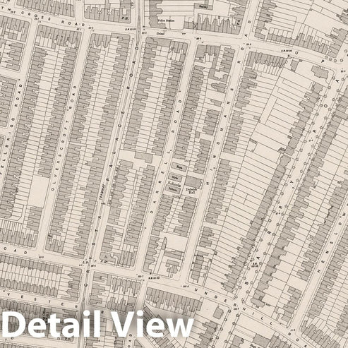 Historic Map : London (England), City Atlas Map, London Sheet XI.67 18 ...