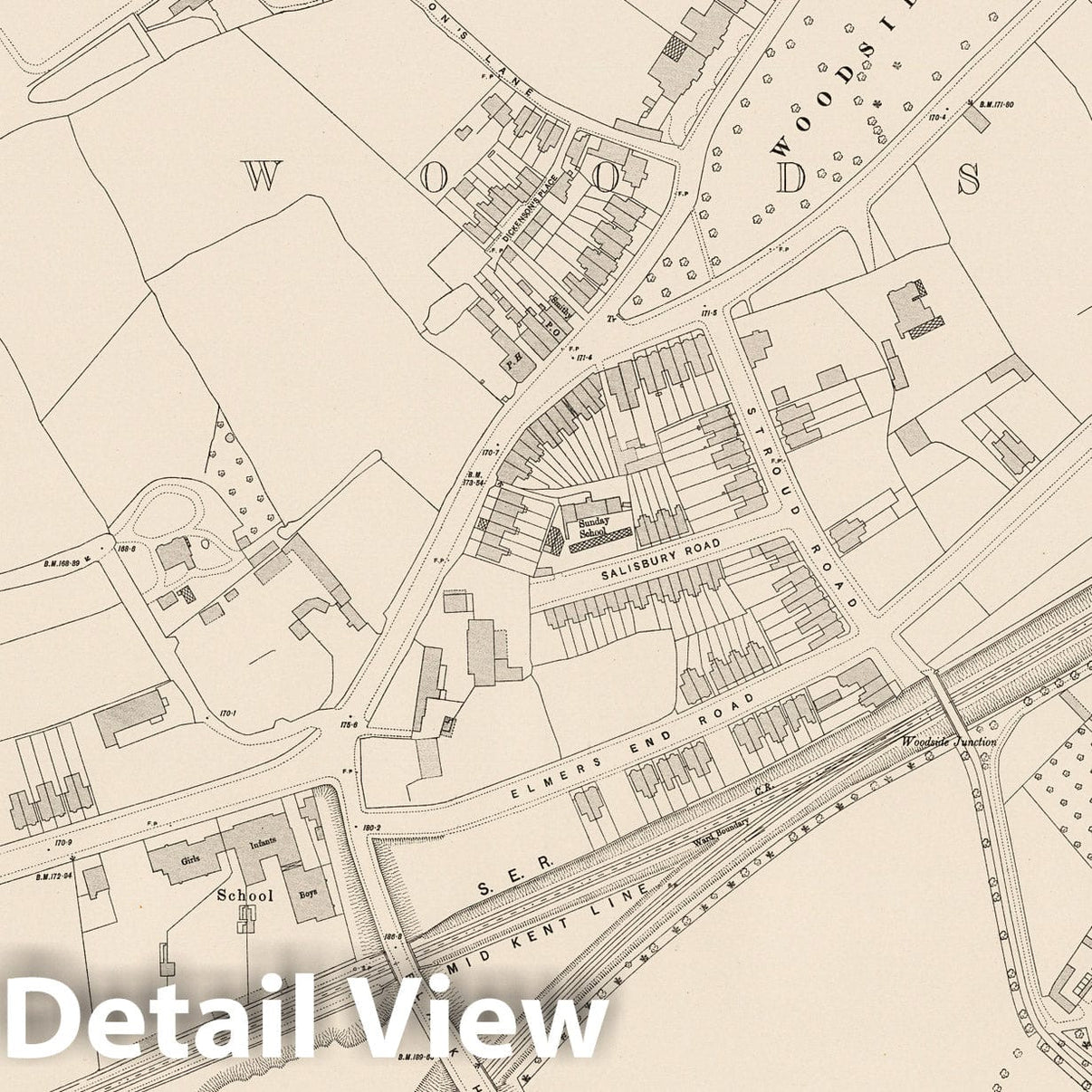 Historic Map : London (England), City Atlas Map, London Sheet XV.87 18 ...