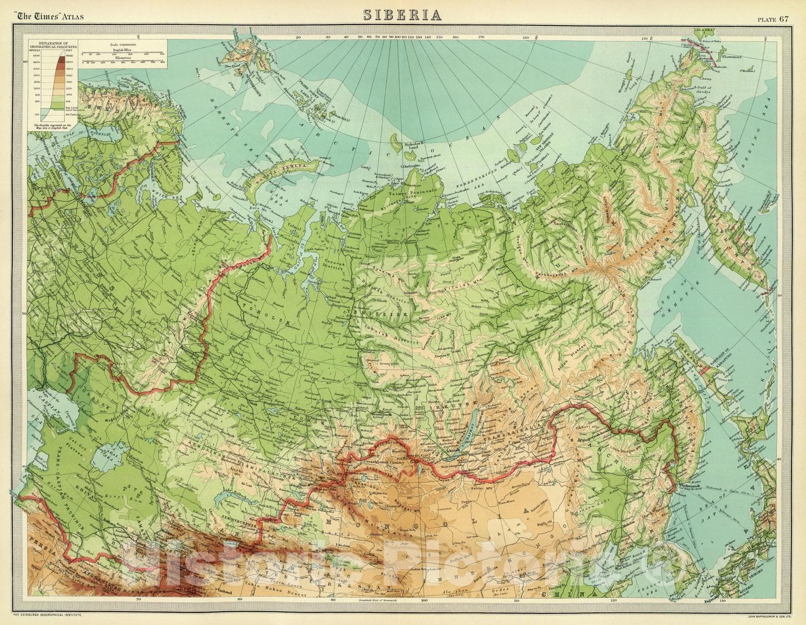 Historic Map - 1922 Siberia. - Vintage Wall Art – Historic Pictoric